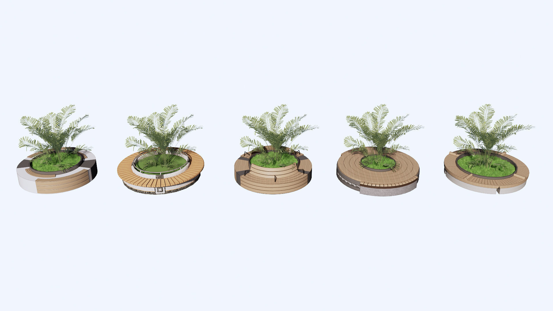 Resting area outdoor Exterior garden seating 3D model | CGTrader