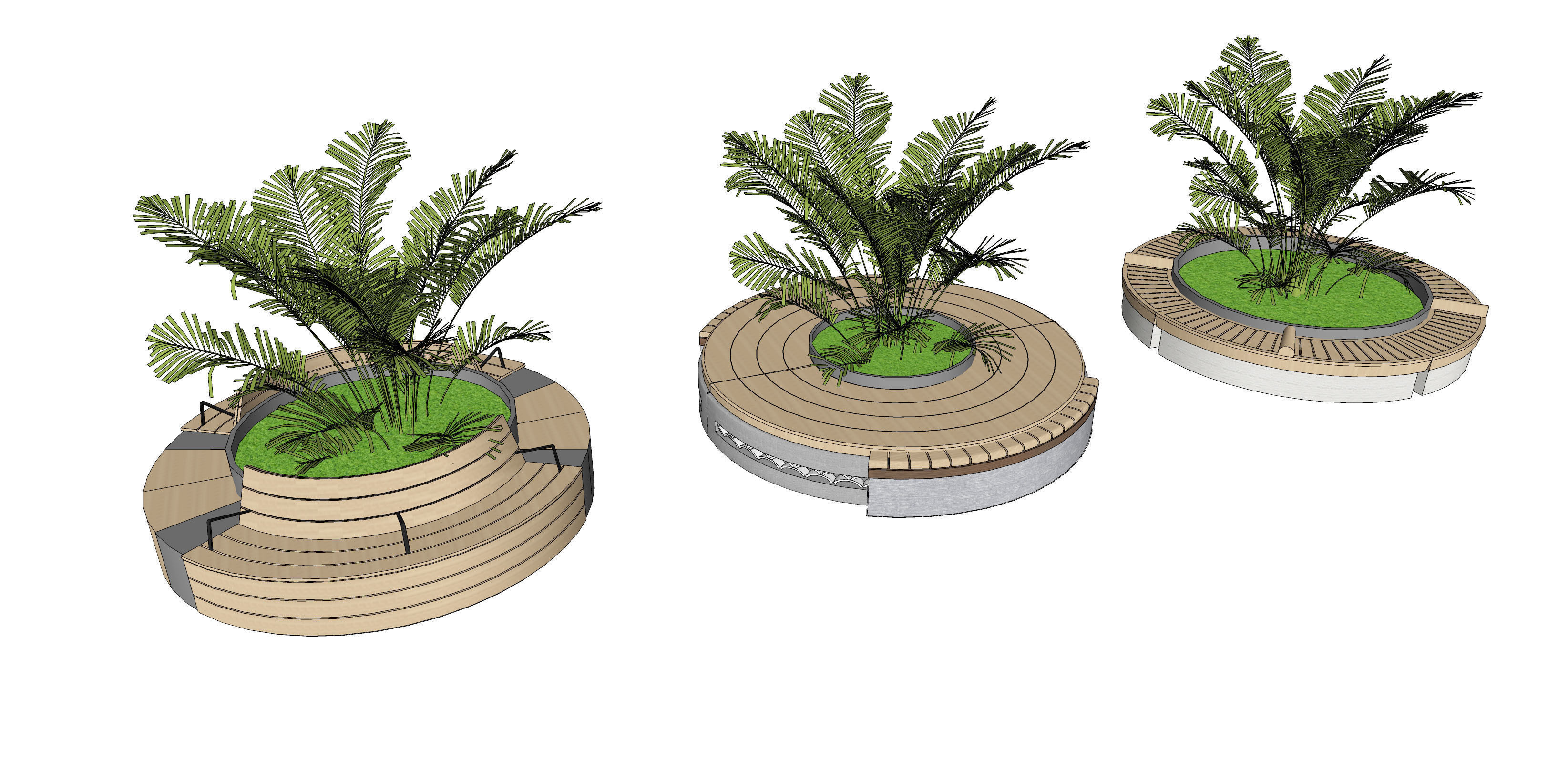 Resting area outdoor Exterior garden seating 3D model | CGTrader
