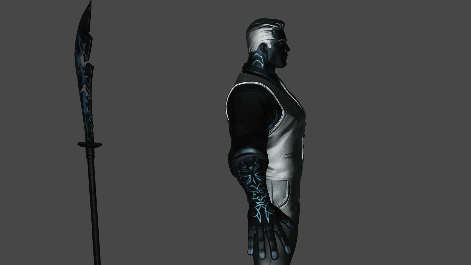 Mister Negative 3D model 3D model rigged | CGTrader