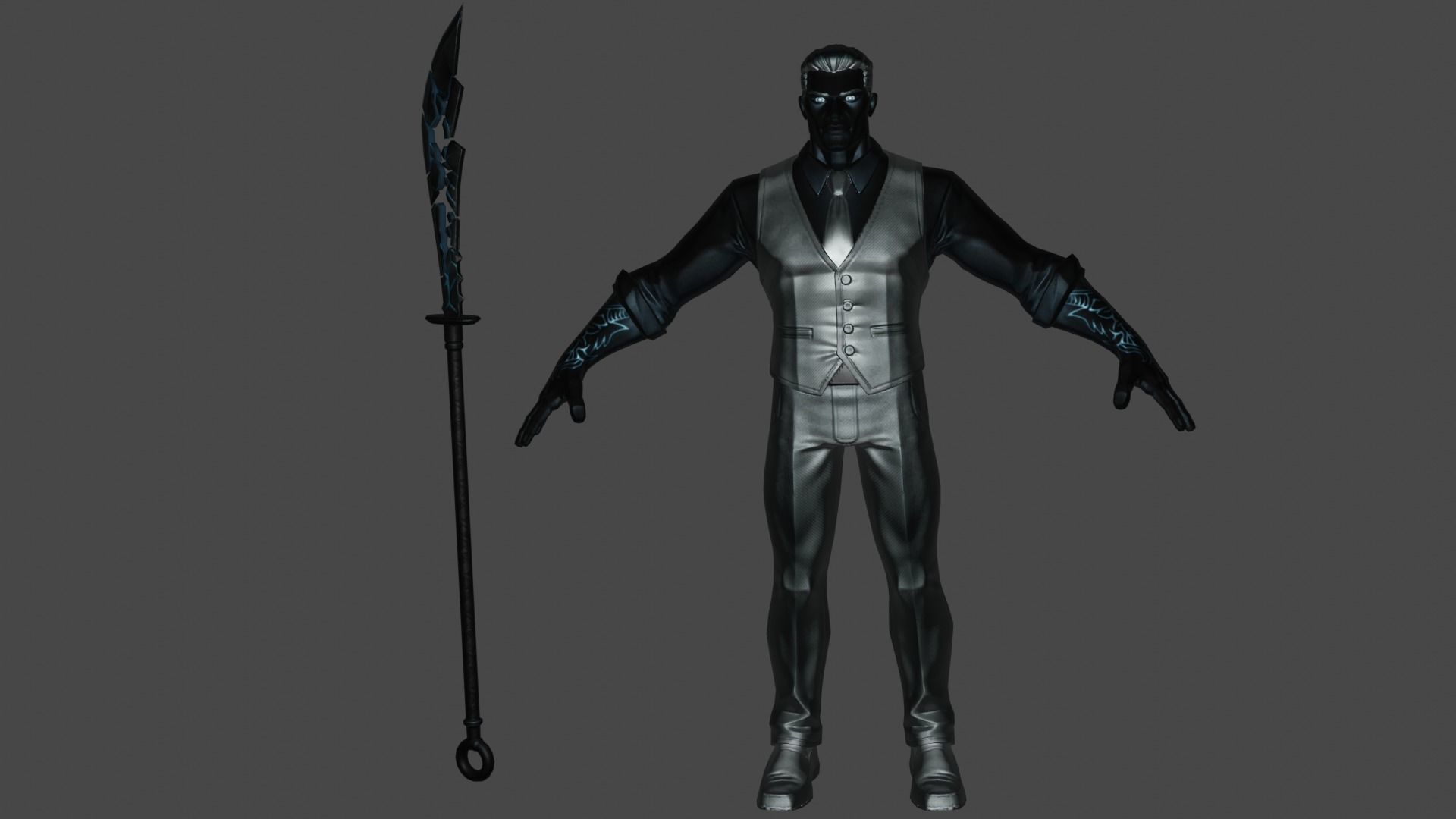 Mister Negative 3D model 3D model rigged | CGTrader