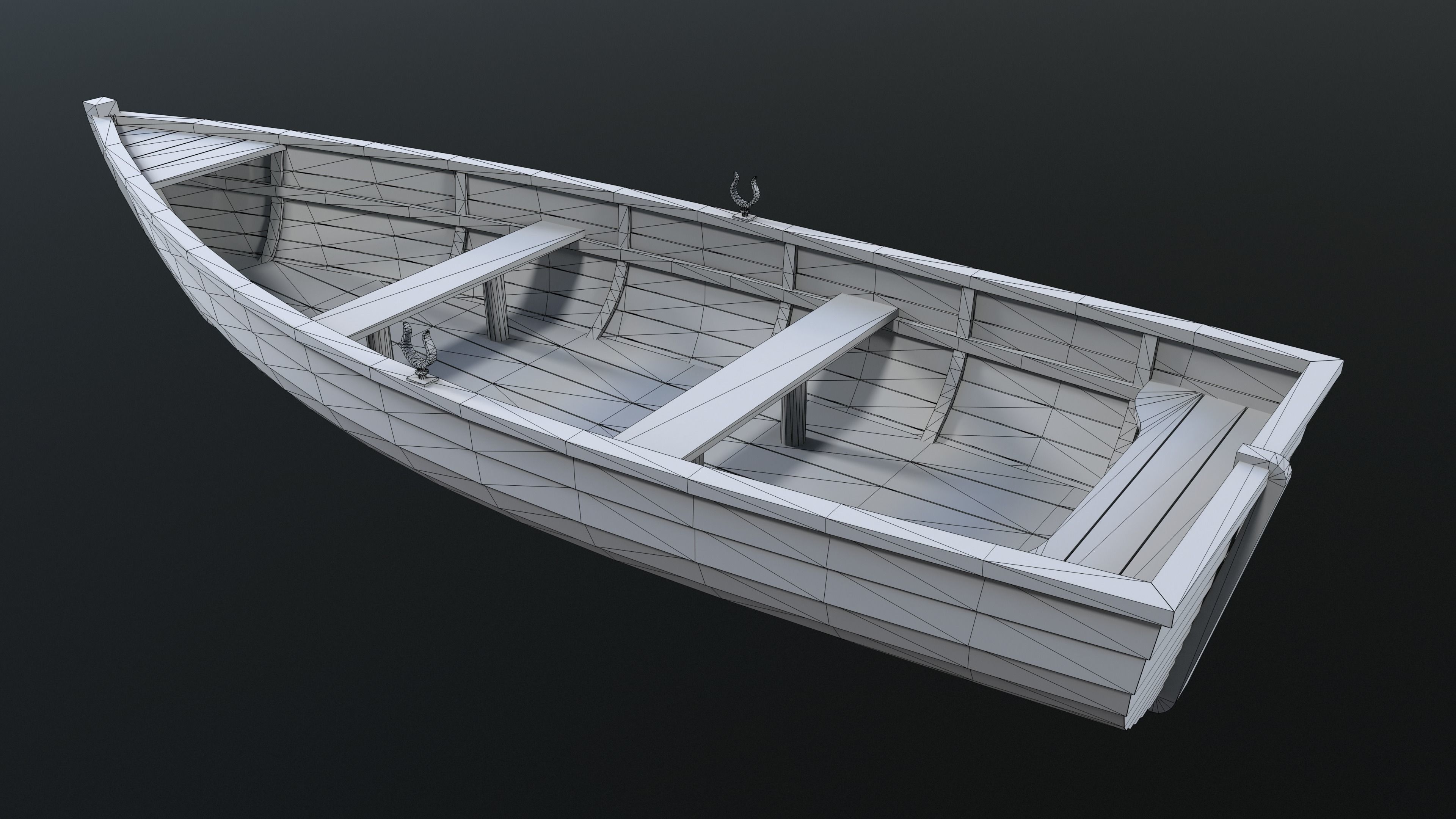 3D model Rowboat VR / AR / low-poly | CGTrader