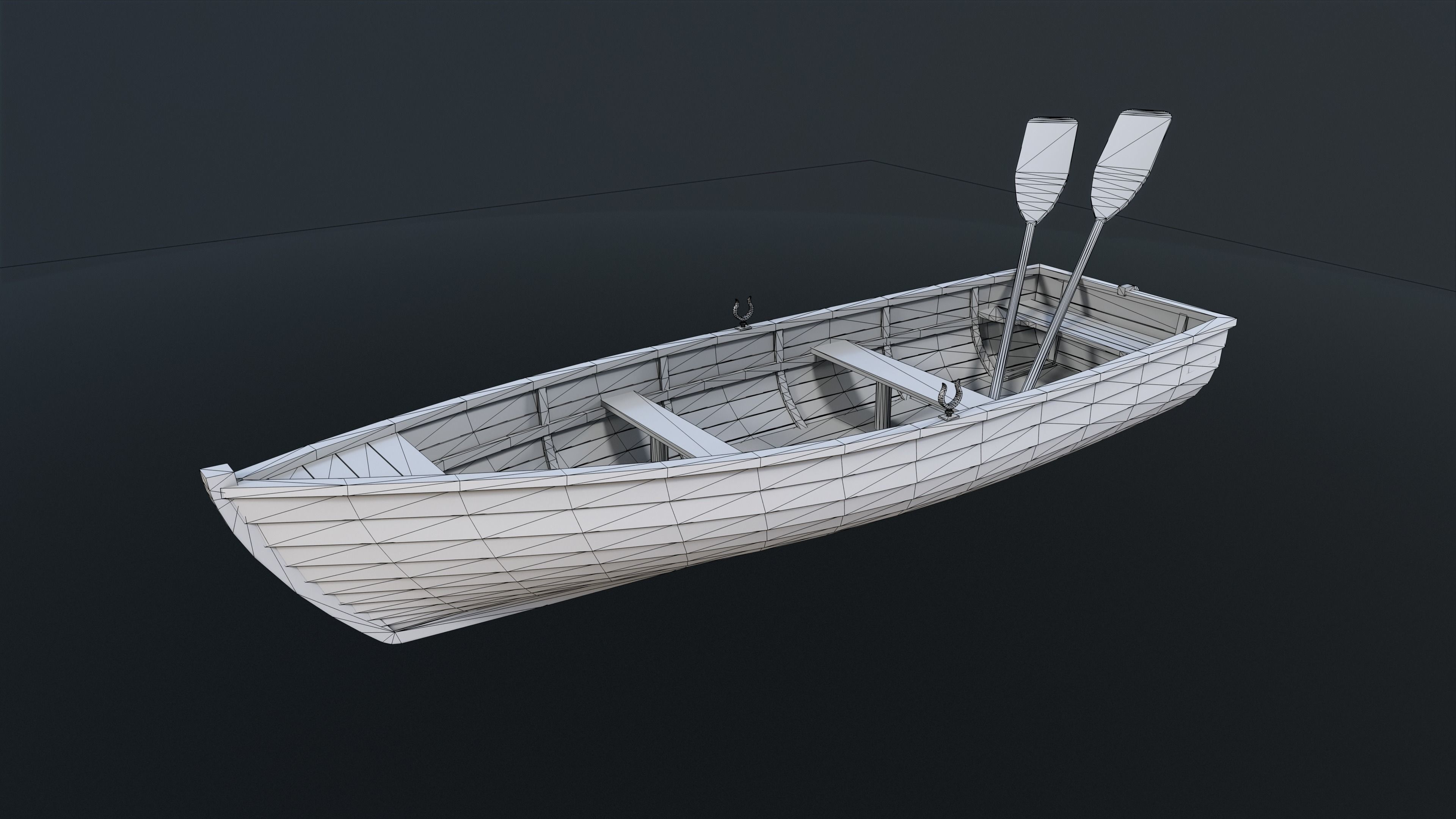 3D model Rowboat VR / AR / low-poly | CGTrader