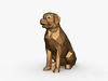 Golden Retriever low poly 3D model 3D printable | CGTrader