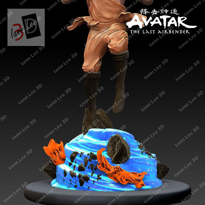 Avatar Aang The last Airbender fan art 3D model 3D printable | CGTrader