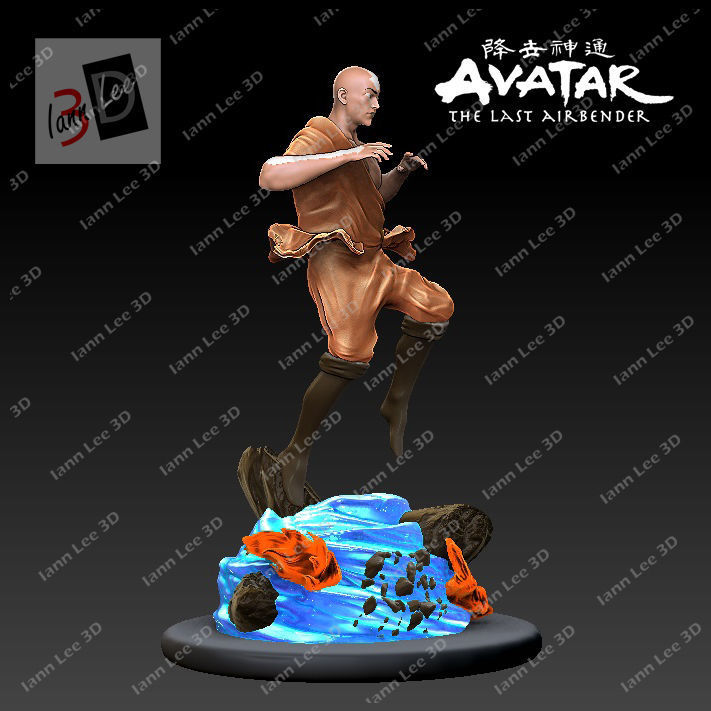 Avatar Aang The last Airbender fan art 3D model 3D printable | CGTrader
