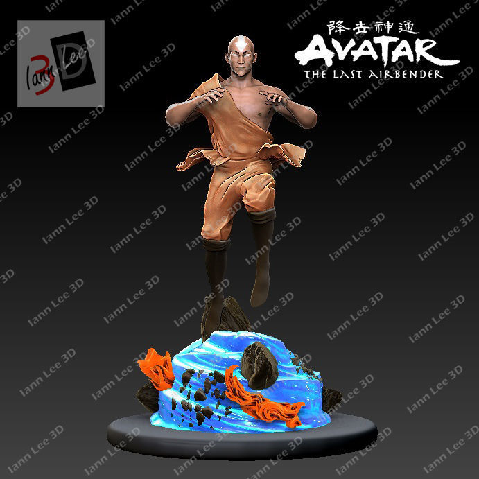 Avatar Aang The last Airbender fan art 3D model 3D printable | CGTrader