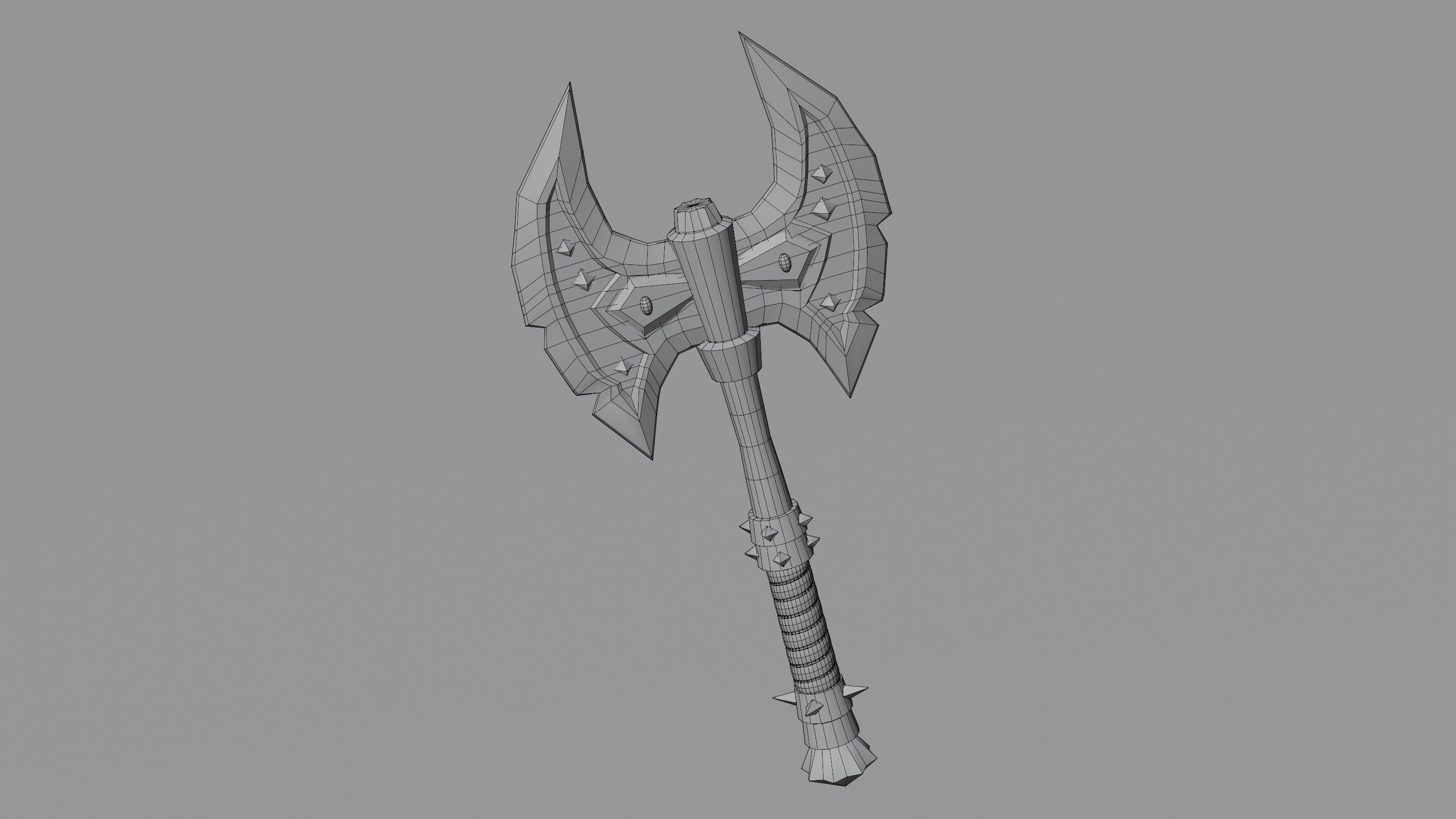 3D model GameReady Stylized Battle Axe 3D model VR / AR / low-poly ...
