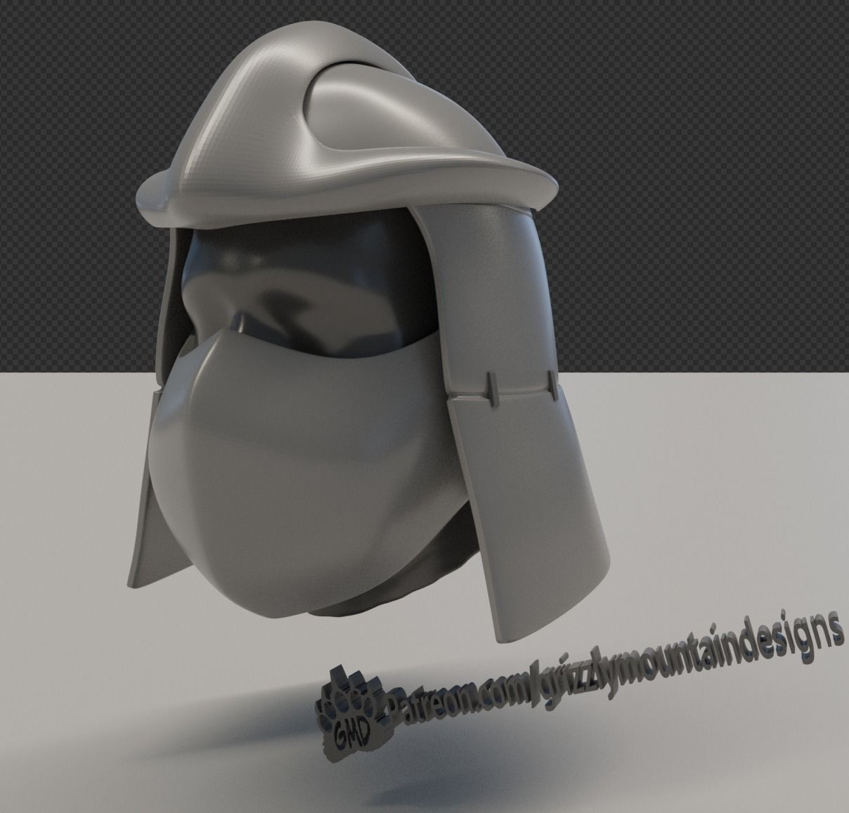 Teenage Mutant Ninja Turtles Shredder helmet Cartoon toon 1987 3D model ...