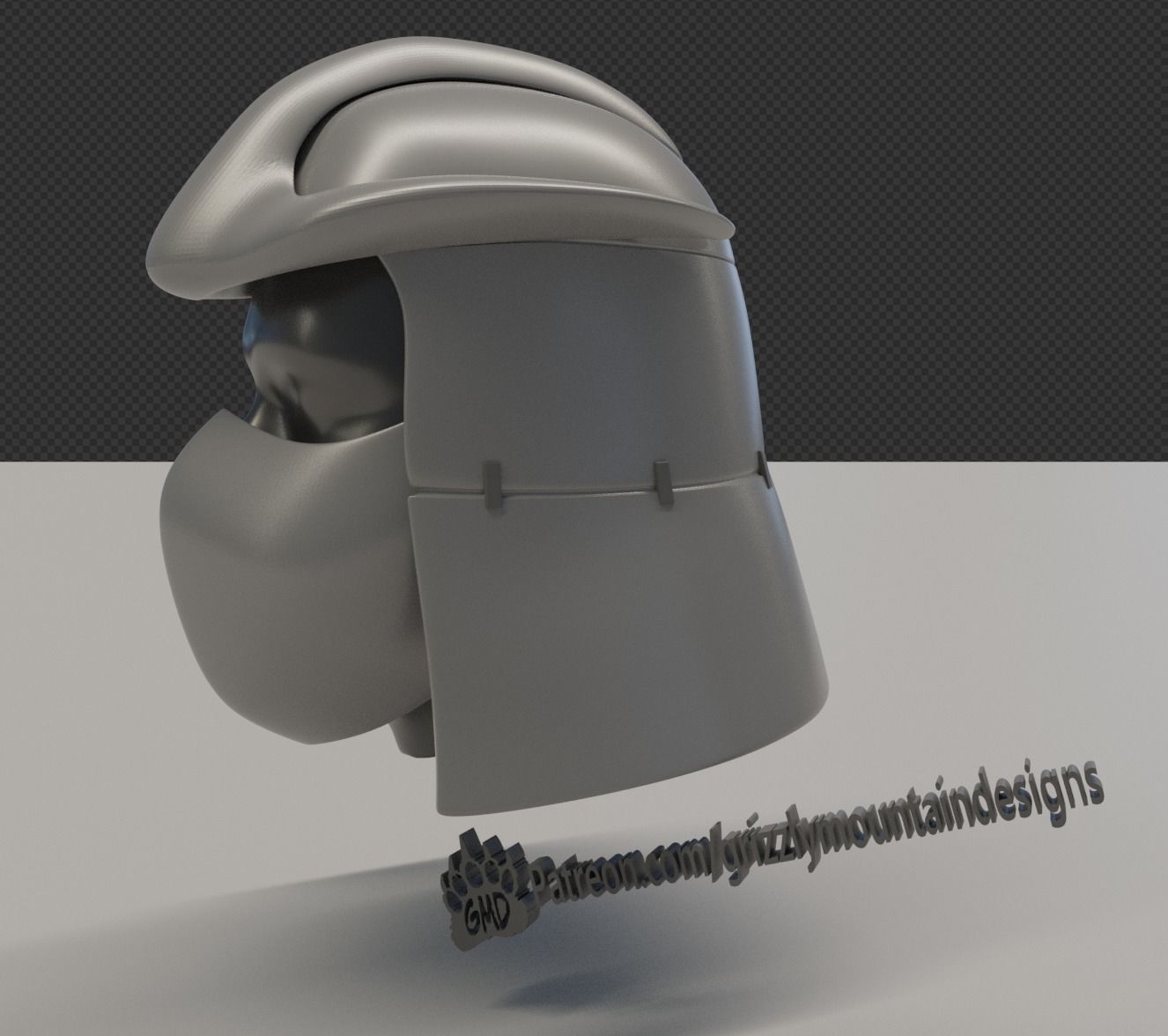 Teenage Mutant Ninja Turtles Shredder helmet Cartoon toon 1987 3D model ...