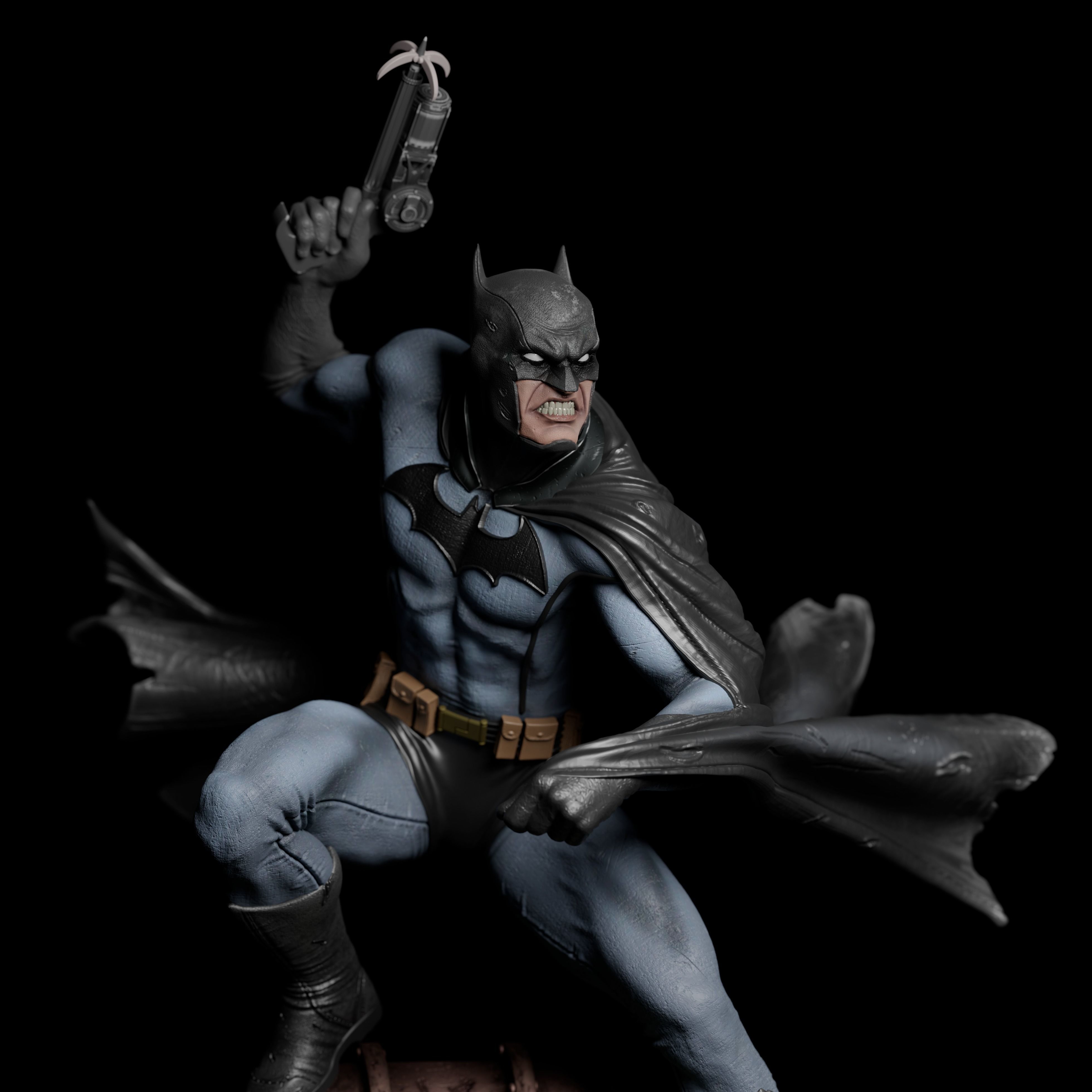 Batman statue 3D model 3D printable | CGTrader