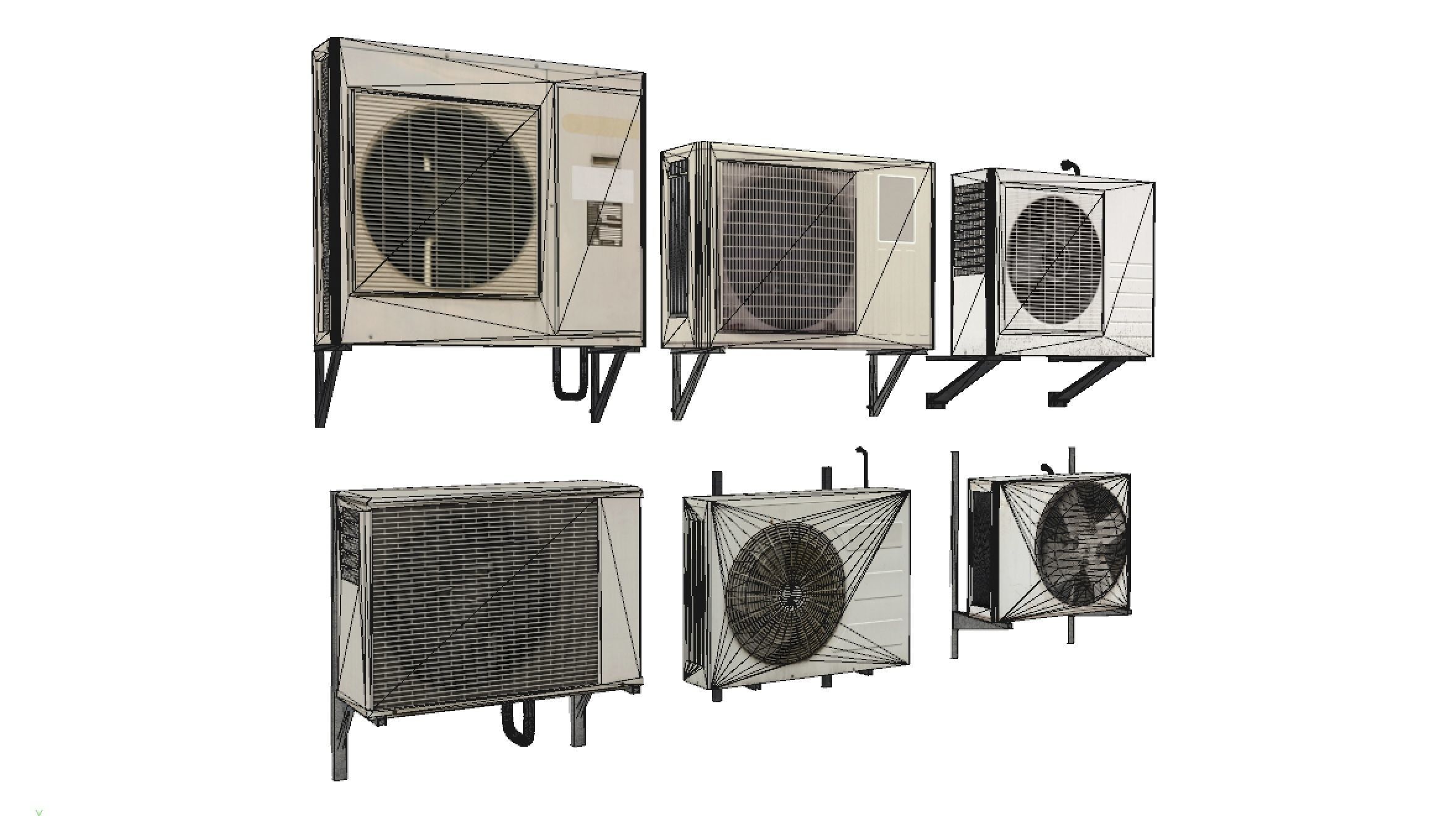 25 Air Conditioner Outdoor Units 3D model | CGTrader