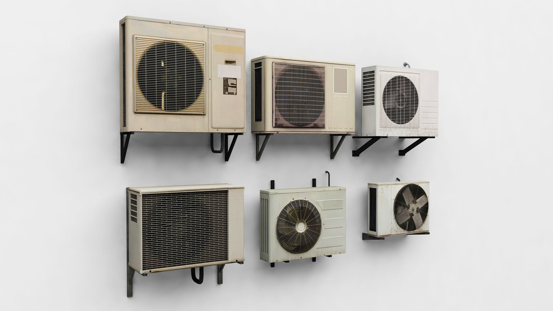 25 Air Conditioner Outdoor Units 3D model | CGTrader