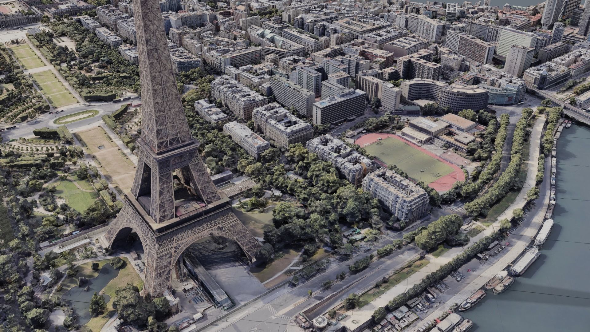 Paris City Eiffel Tower Realistic 3D model | CGTrader