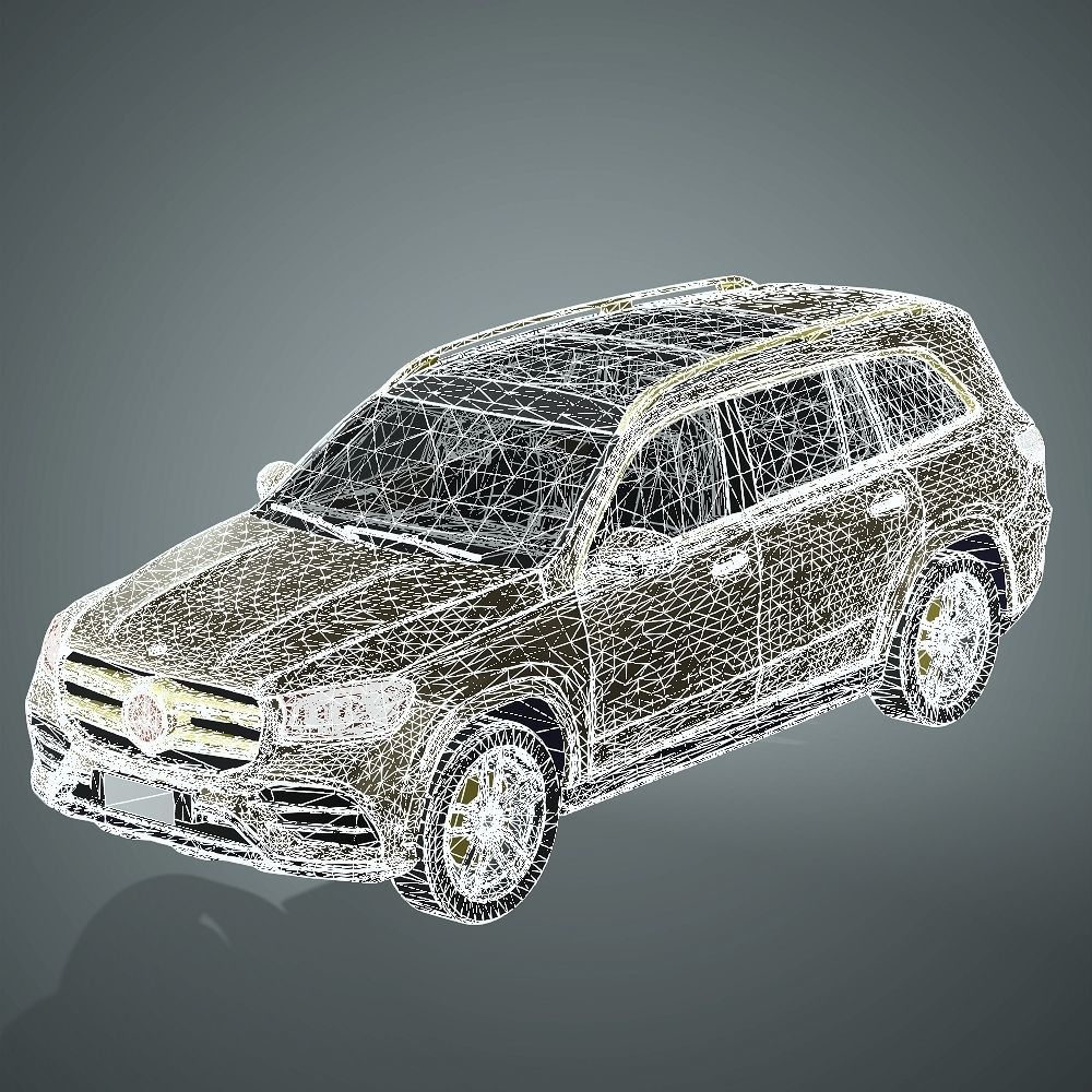 3D model Car - Golden Benz VR / AR / low-poly | CGTrader
