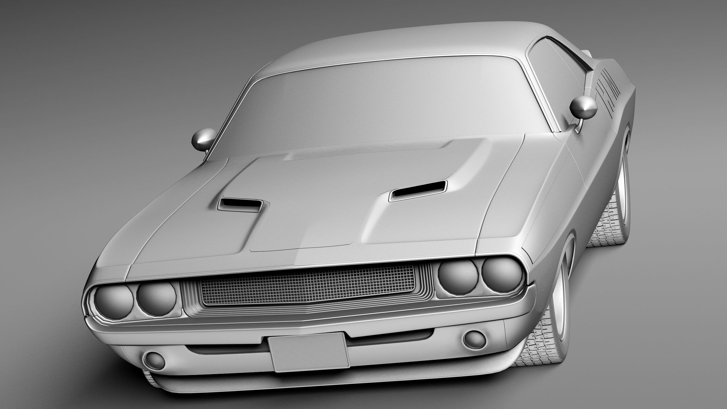 Dodge Challenger 1970 ProTouring Custom 3D Model 3D model | CGTrader