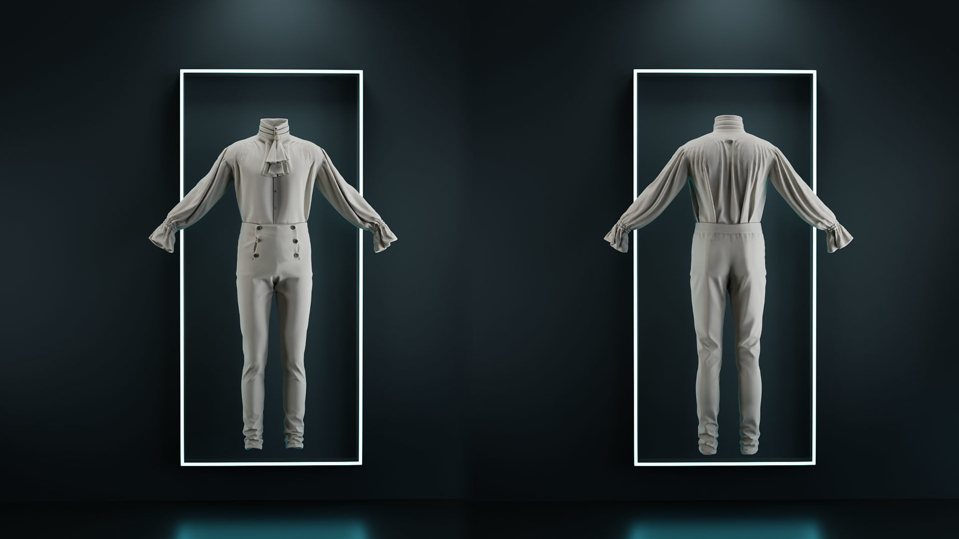 Medieval Pirate Clothes Base Mesh 3D model | CGTrader