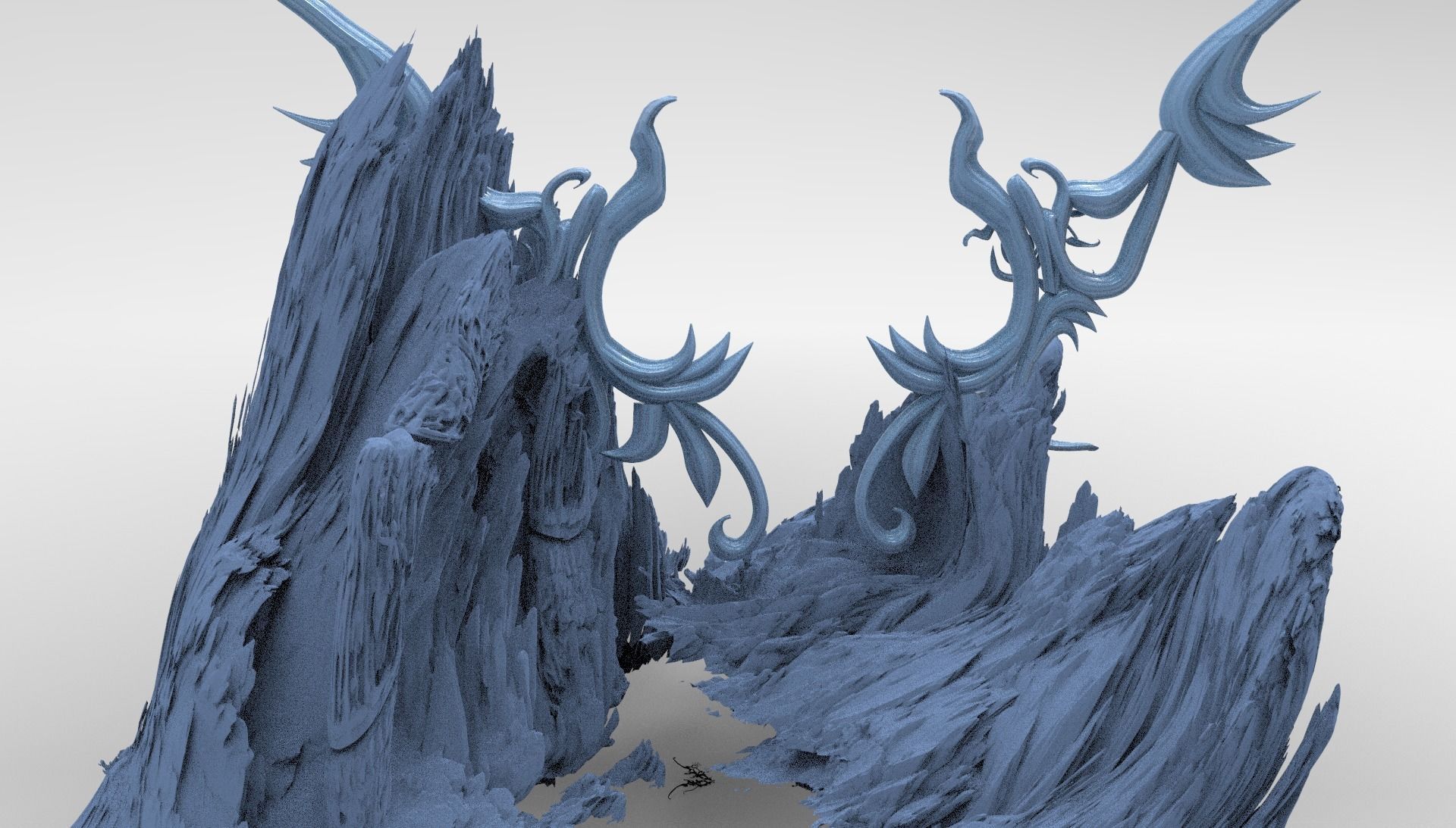 Heresy Stone pillar rocks 3D model | CGTrader