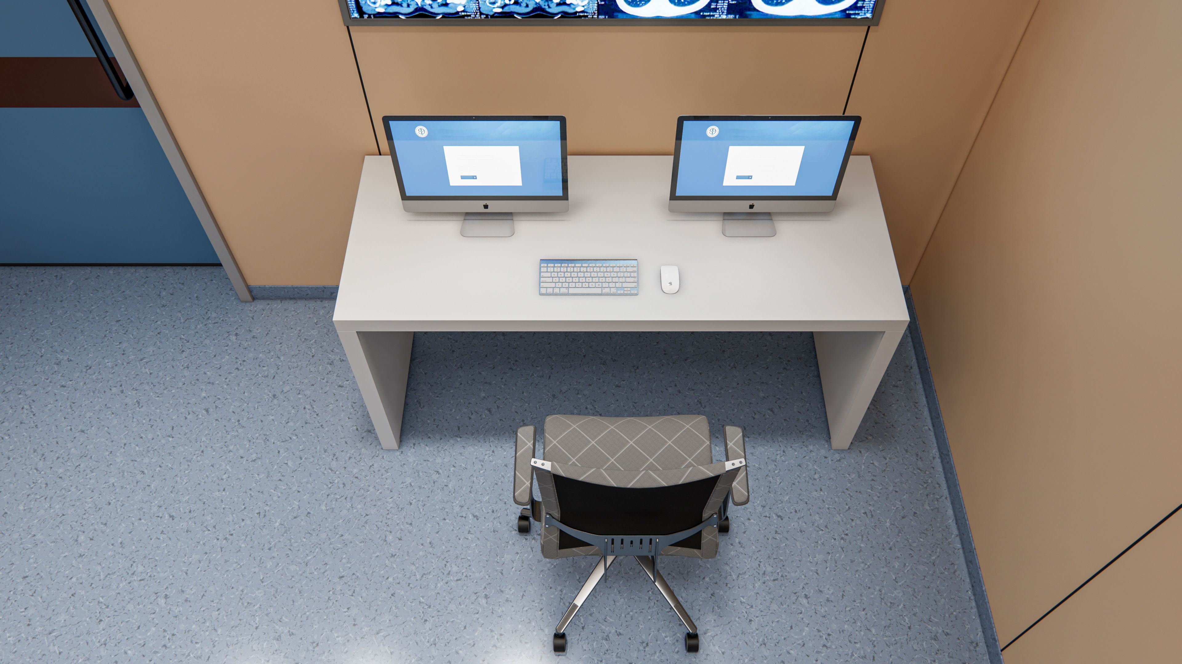 Hospital endoscopy room Interior 3D model | CGTrader