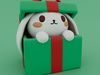Christmas Special - Cute Gift Box with little Bunny inside 3D model 3D ...
