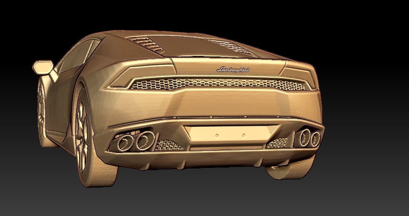 Lamborghini Car Relief 3D model 3D printable | CGTrader