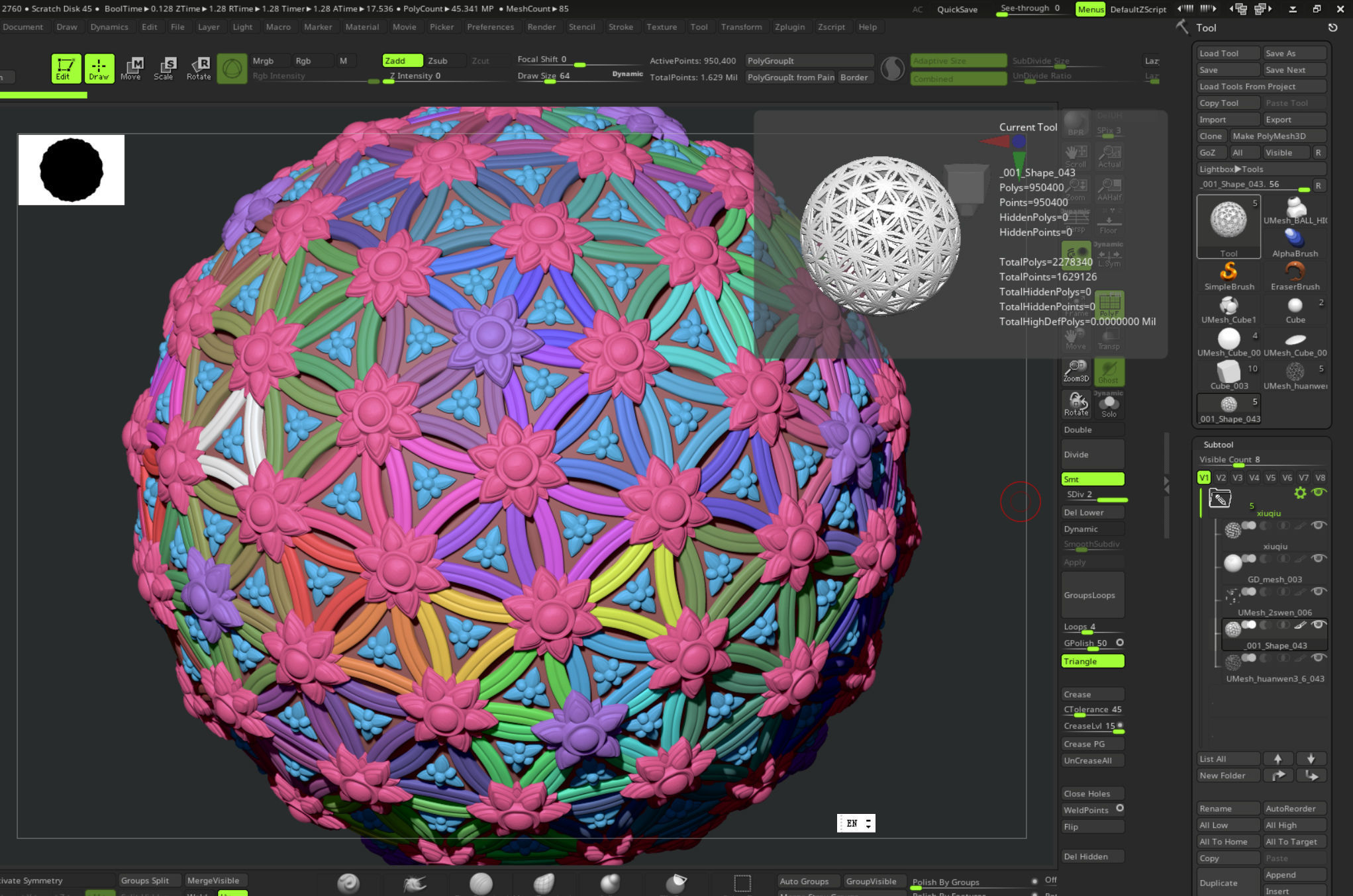 stone hydrangeas high poly model 3D model 3D printable | CGTrader