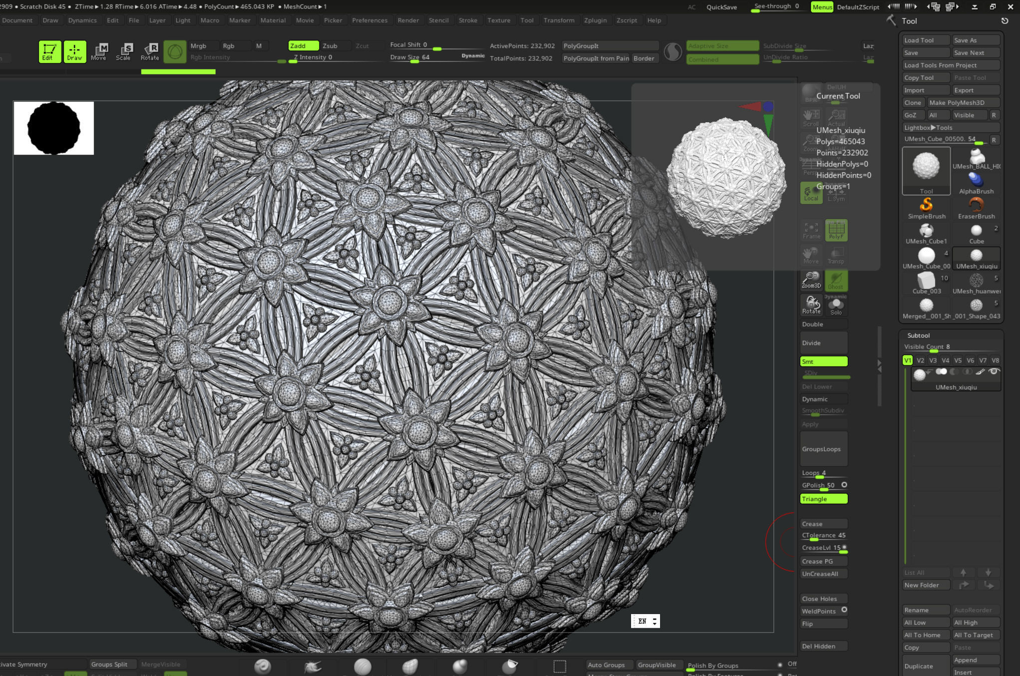 stone hydrangeas high poly model 3D model 3D printable | CGTrader