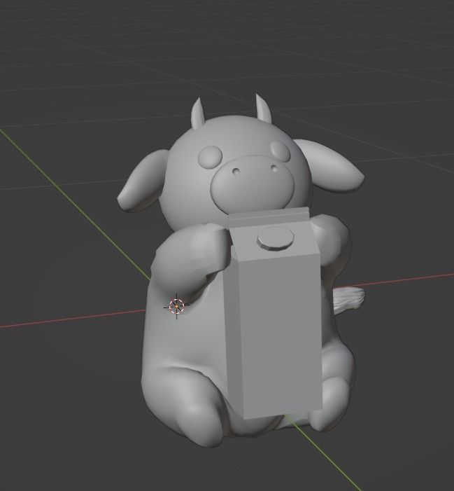 cute cow model 3D model | CGTrader