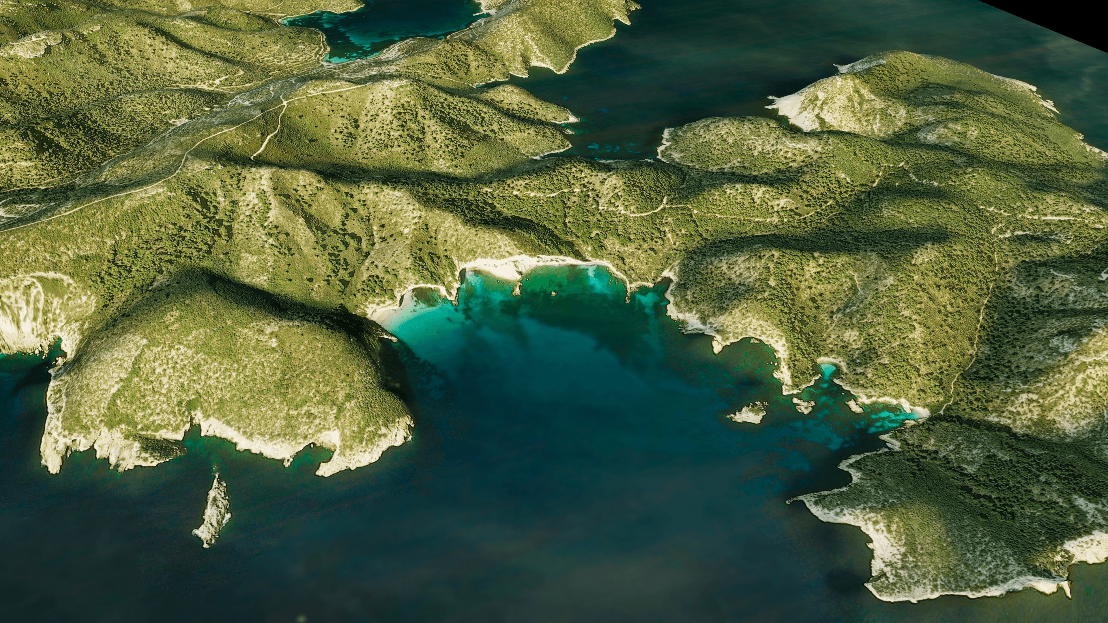 3D model Cabrera Island 3d model terrain VR / AR / low-poly | CGTrader