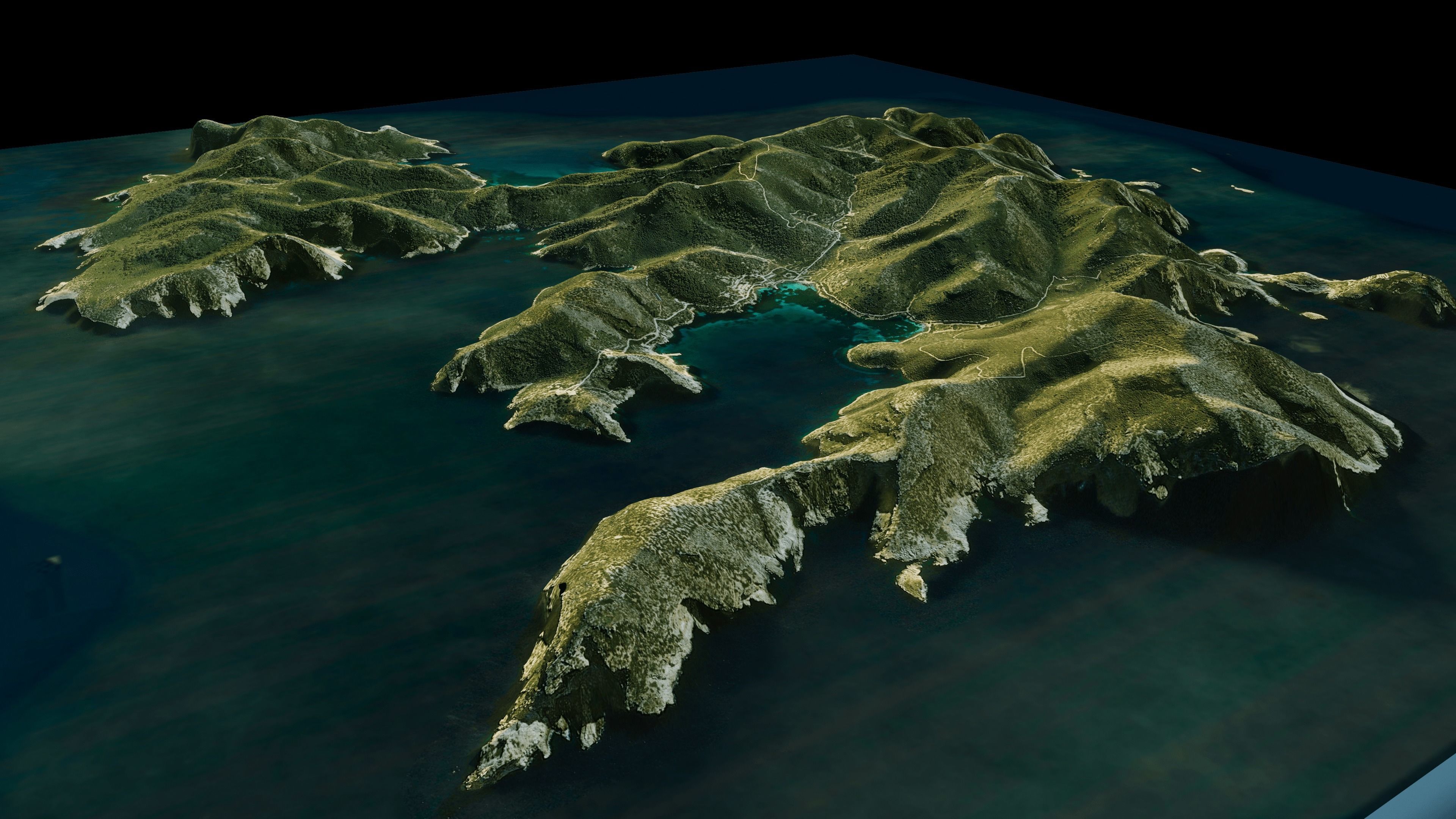 3D model Cabrera Island 3d model terrain VR / AR / low-poly | CGTrader