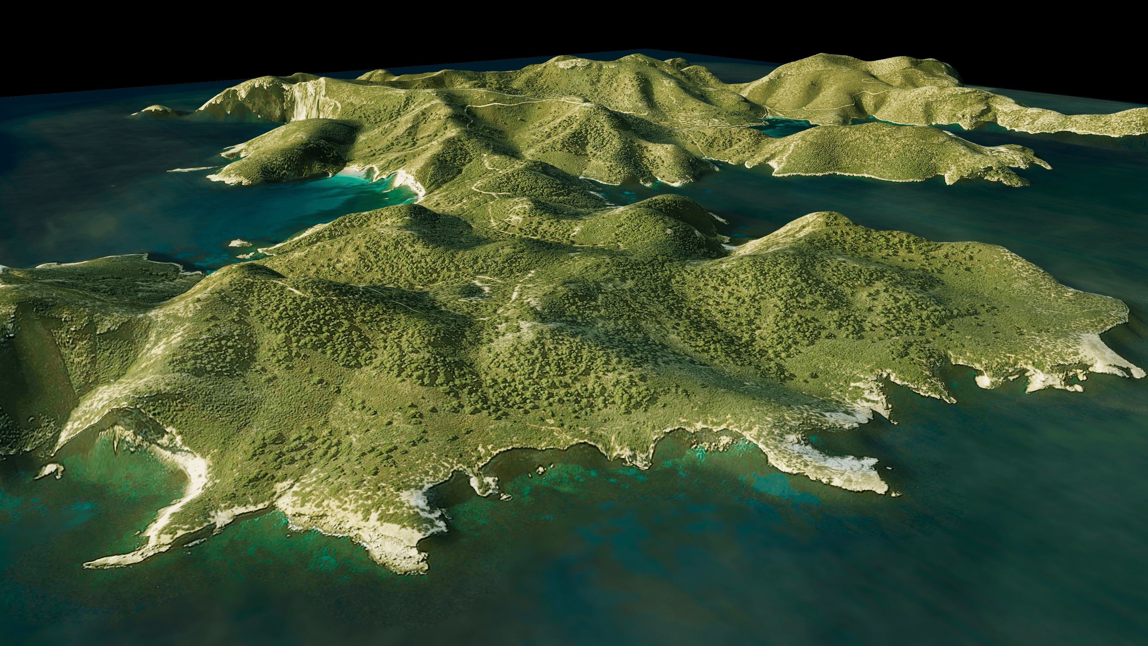 3D model Cabrera Island 3d model terrain VR / AR / low-poly | CGTrader