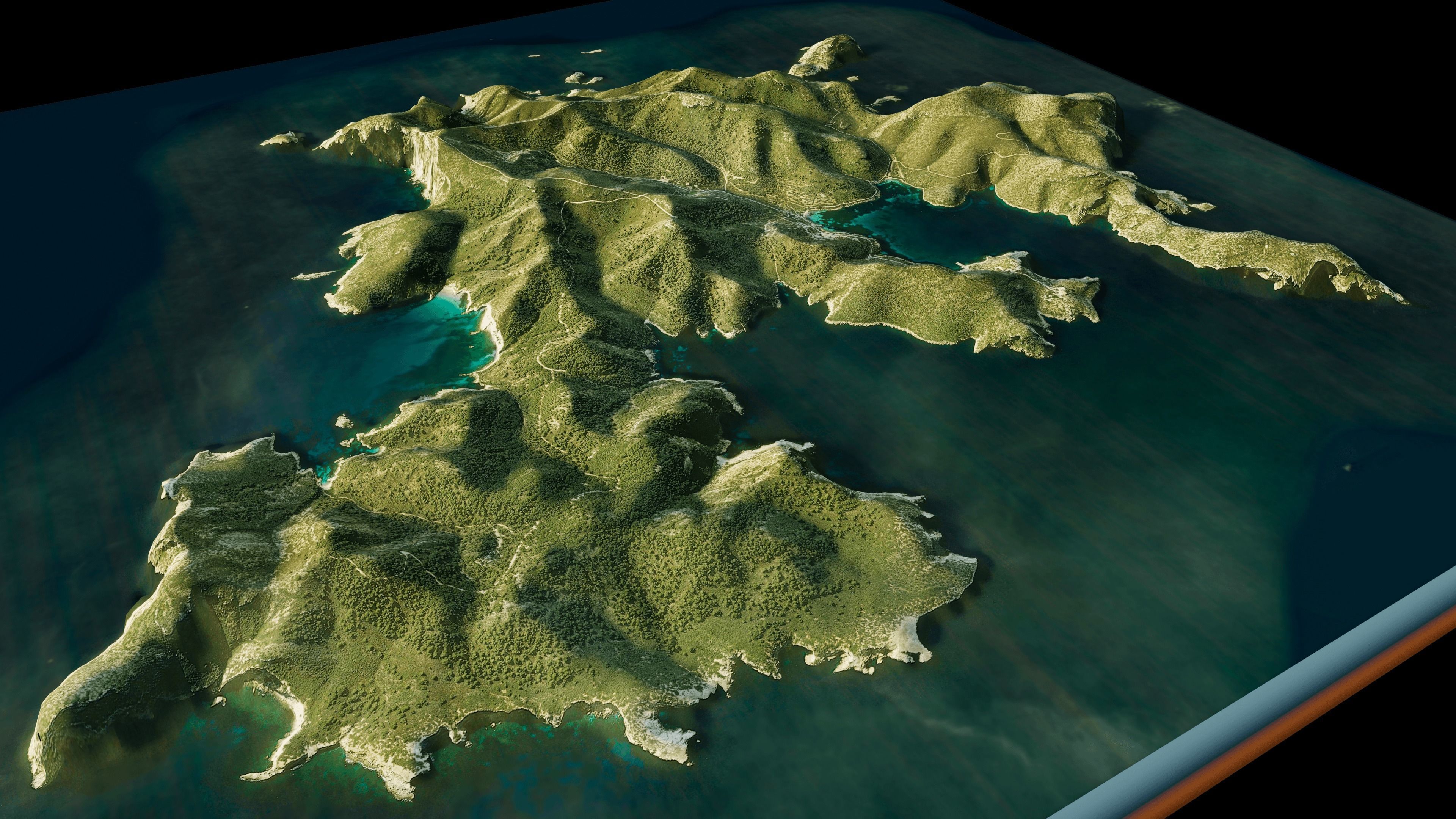 3D model Cabrera Island 3d model terrain VR / AR / low-poly | CGTrader