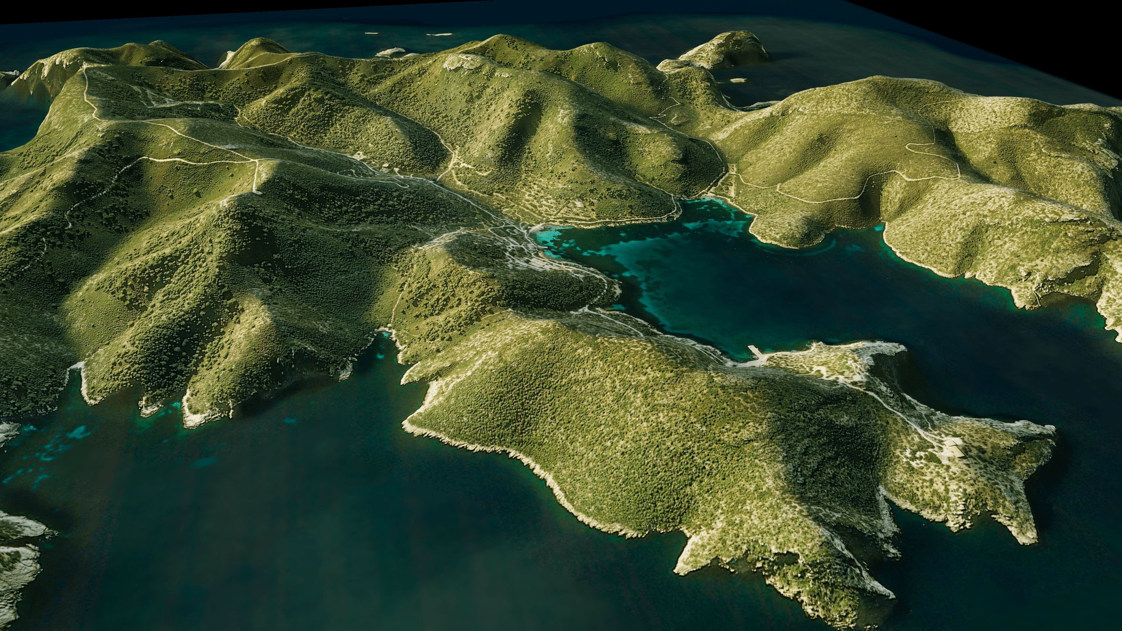 3D model Cabrera Island 3d model terrain VR / AR / low-poly | CGTrader