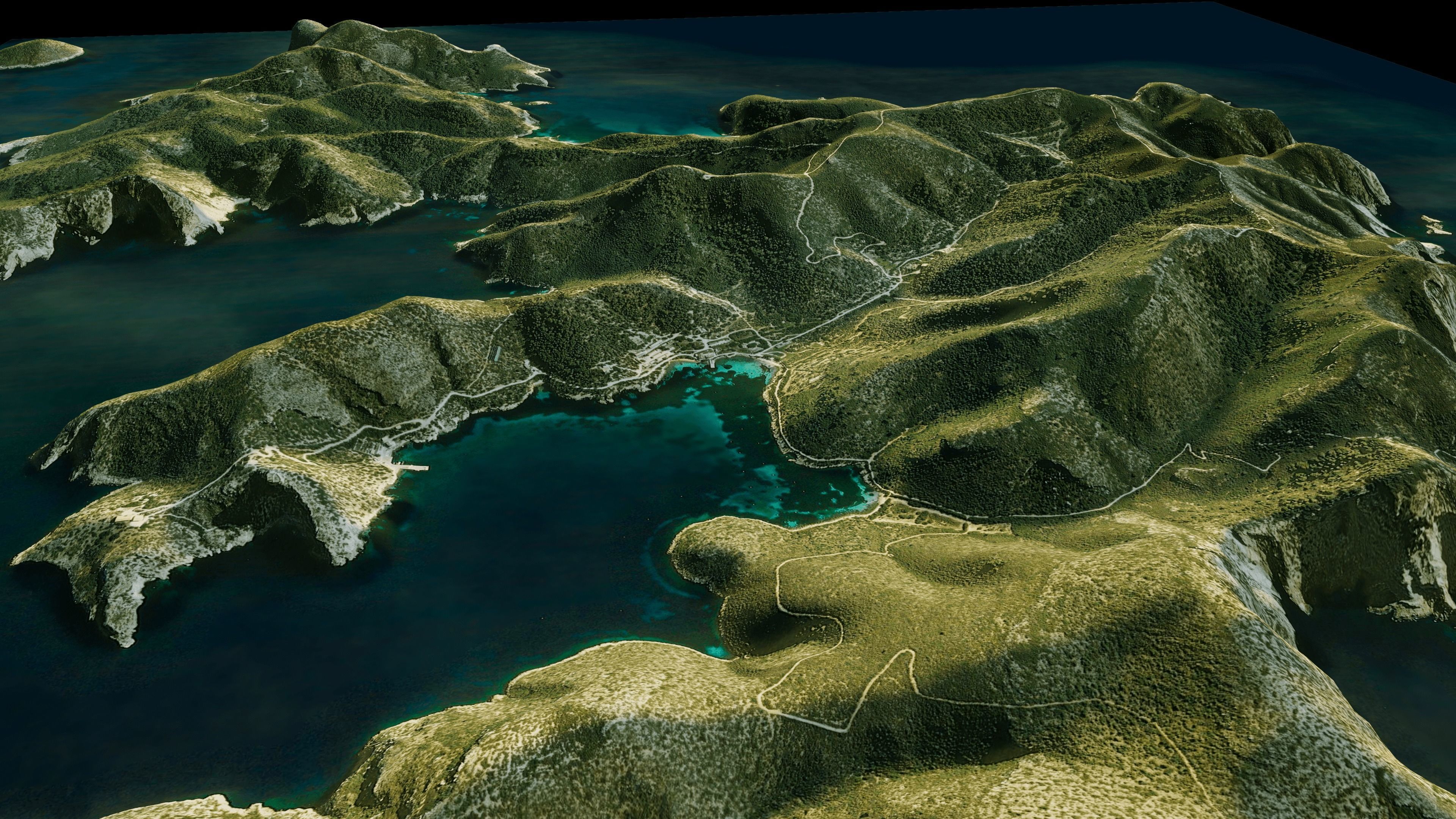 3D model Cabrera Island 3d model terrain VR / AR / low-poly | CGTrader