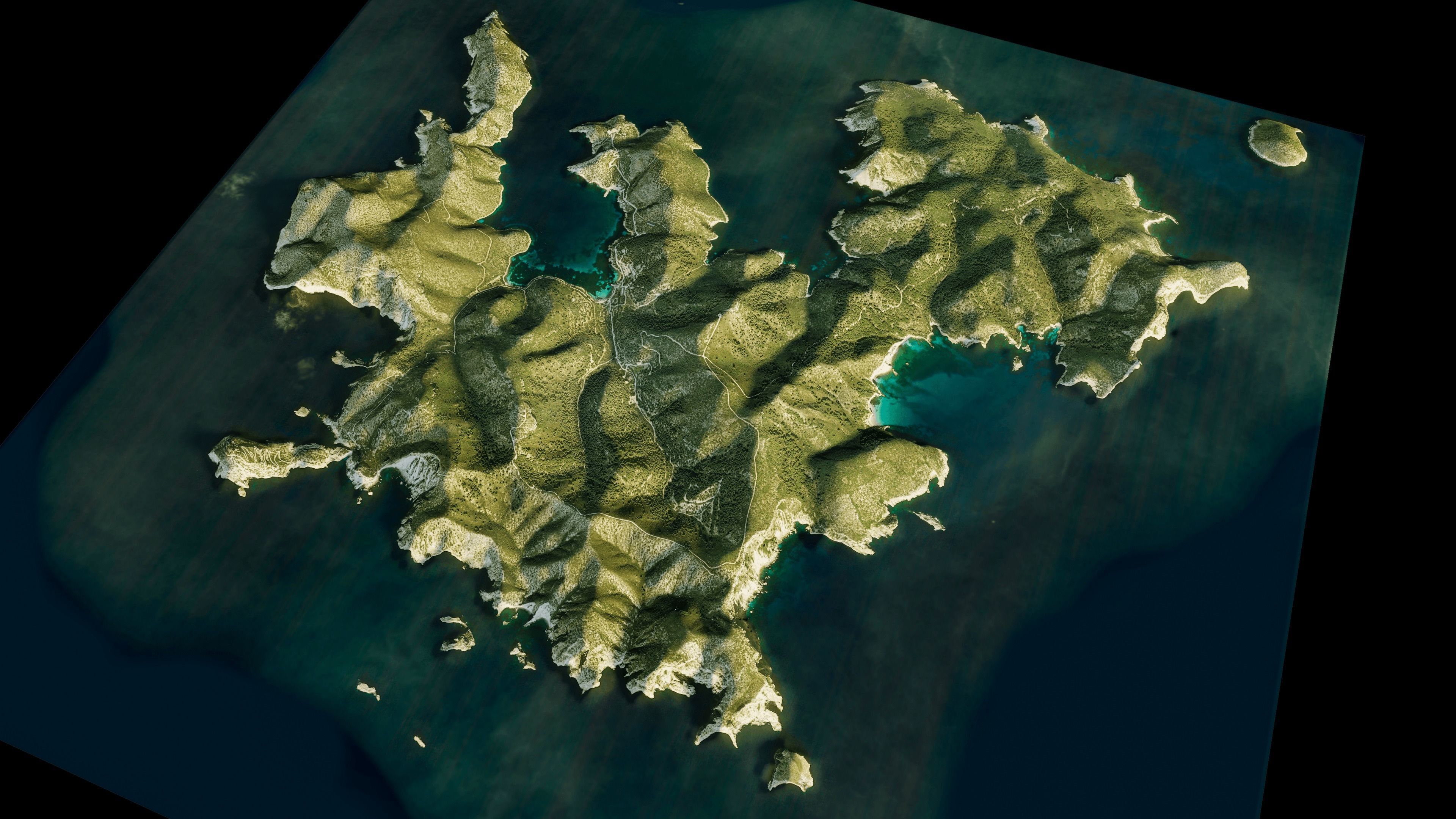 3D model Cabrera Island 3d model terrain VR / AR / low-poly | CGTrader