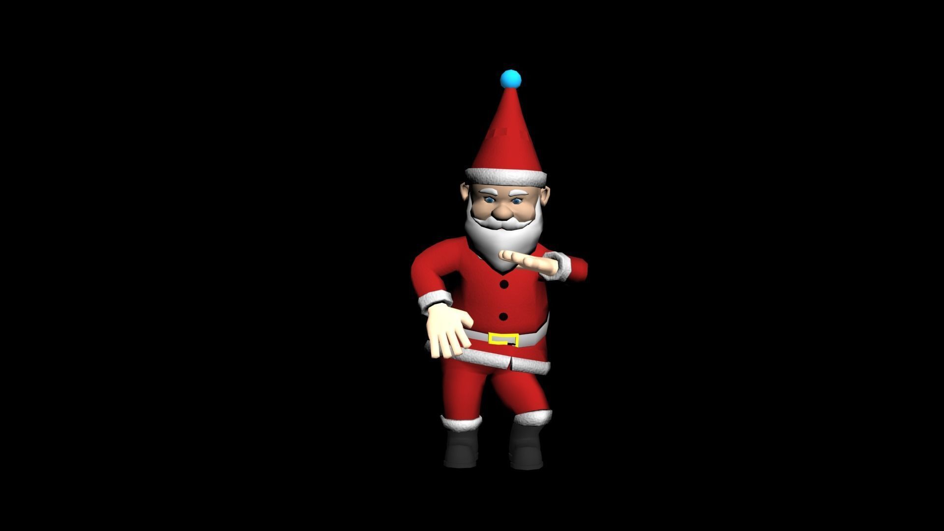 Santa Claus Christmas Dance Animated 3D model 3D model animated rigged ...