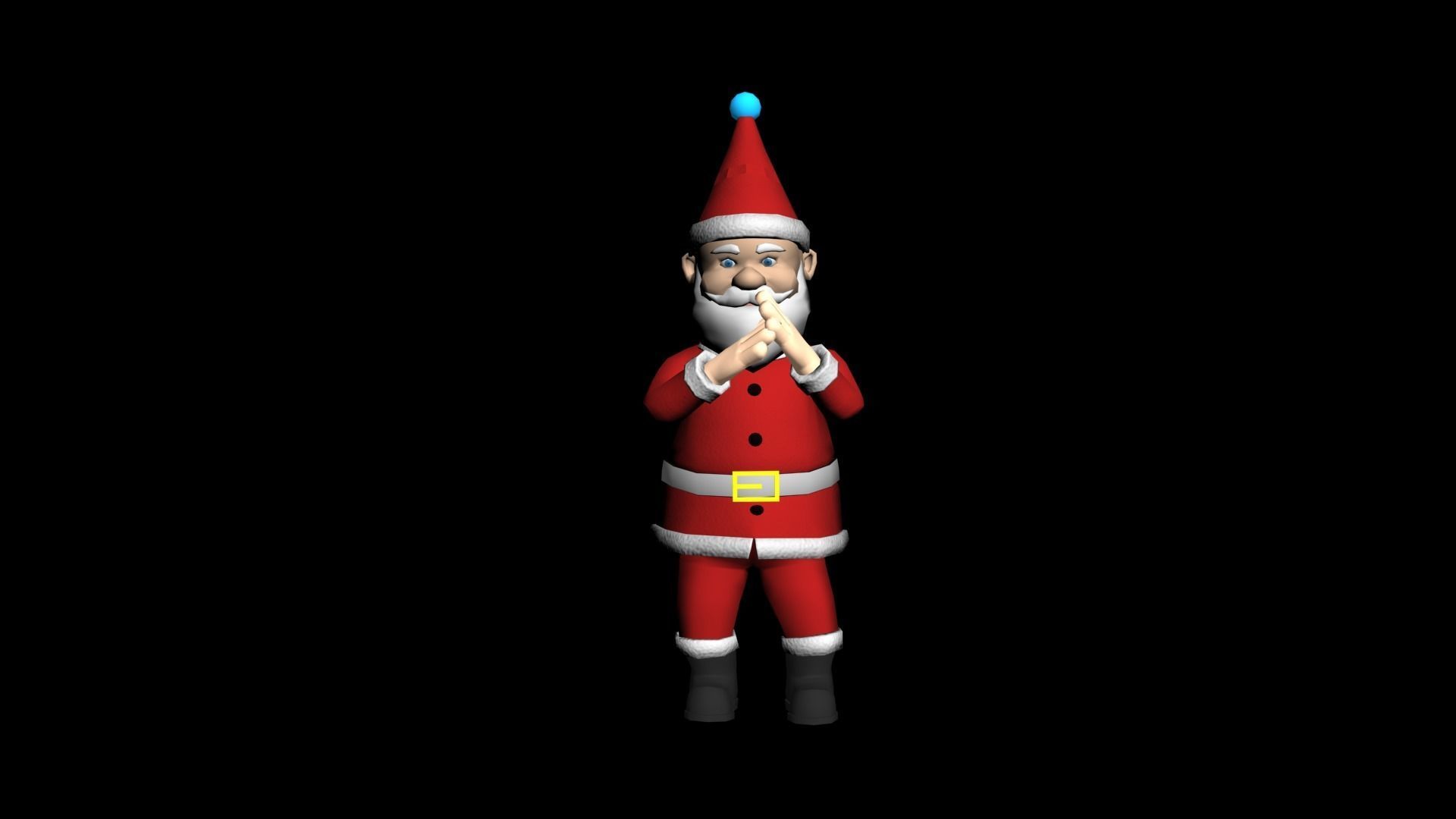 Santa Claus Christmas Dance Animated 3D model 3D model animated rigged ...