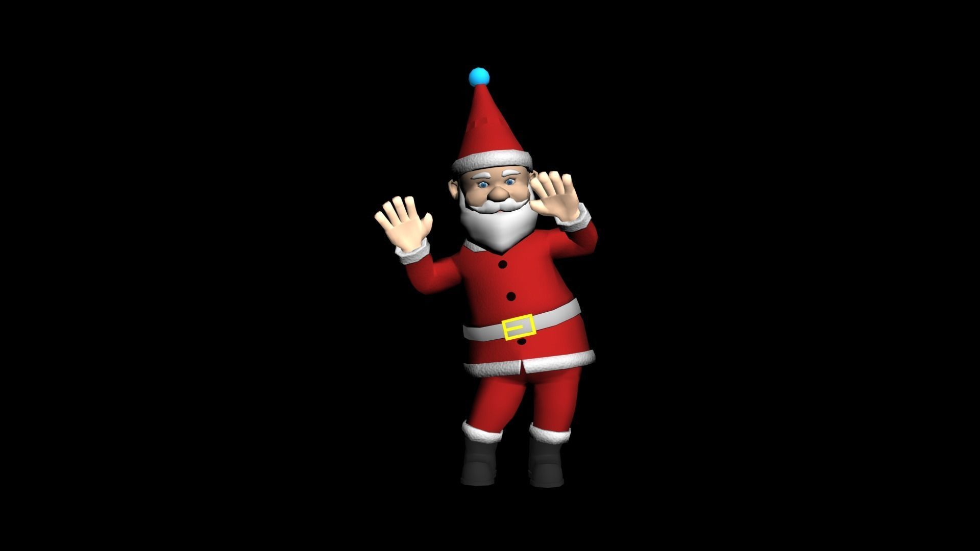 Santa Claus Christmas Dance Animated 3D model 3D model animated rigged ...
