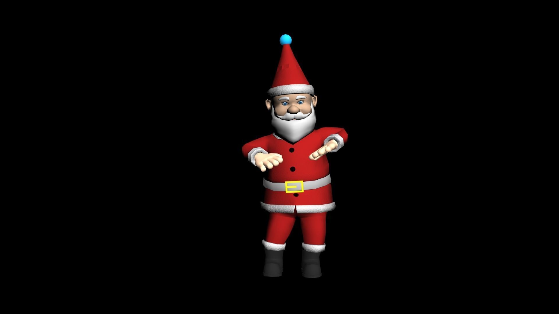 Santa Claus Christmas Dance Animated 3D model 3D model animated rigged ...