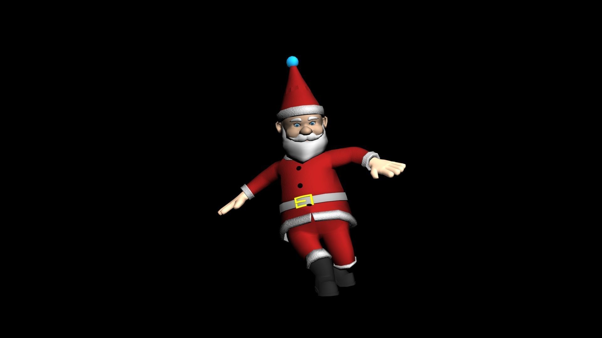 Santa Claus Christmas Dance Animated 3D model 3D model animated rigged ...