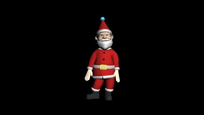 Santa Claus Christmas Dance Animated 3D model 3D model animated rigged ...