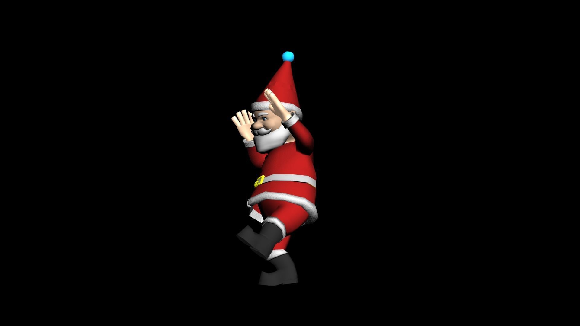 Santa Claus Christmas Dance Animated 3D model 3D model animated rigged ...