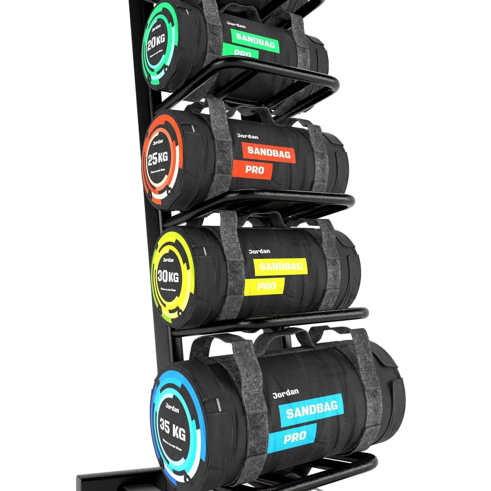 3D model Sandbag Rack Gym Equipment VR / AR / low-poly | CGTrader