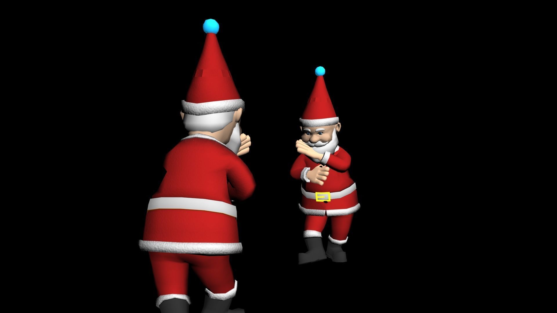 Santa Claus Christmas Dance Animated 3D model 3D model animated rigged ...