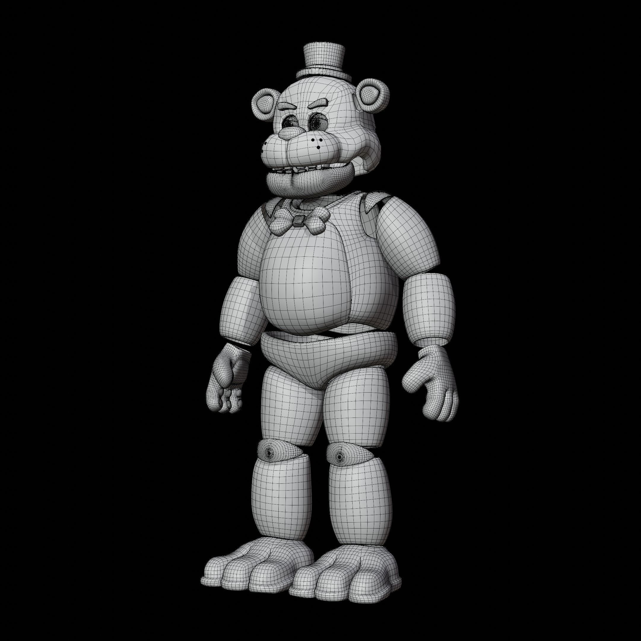 Five Nights at Freddys Freddy Full Costume for Cosplay 3D model 3D ...
