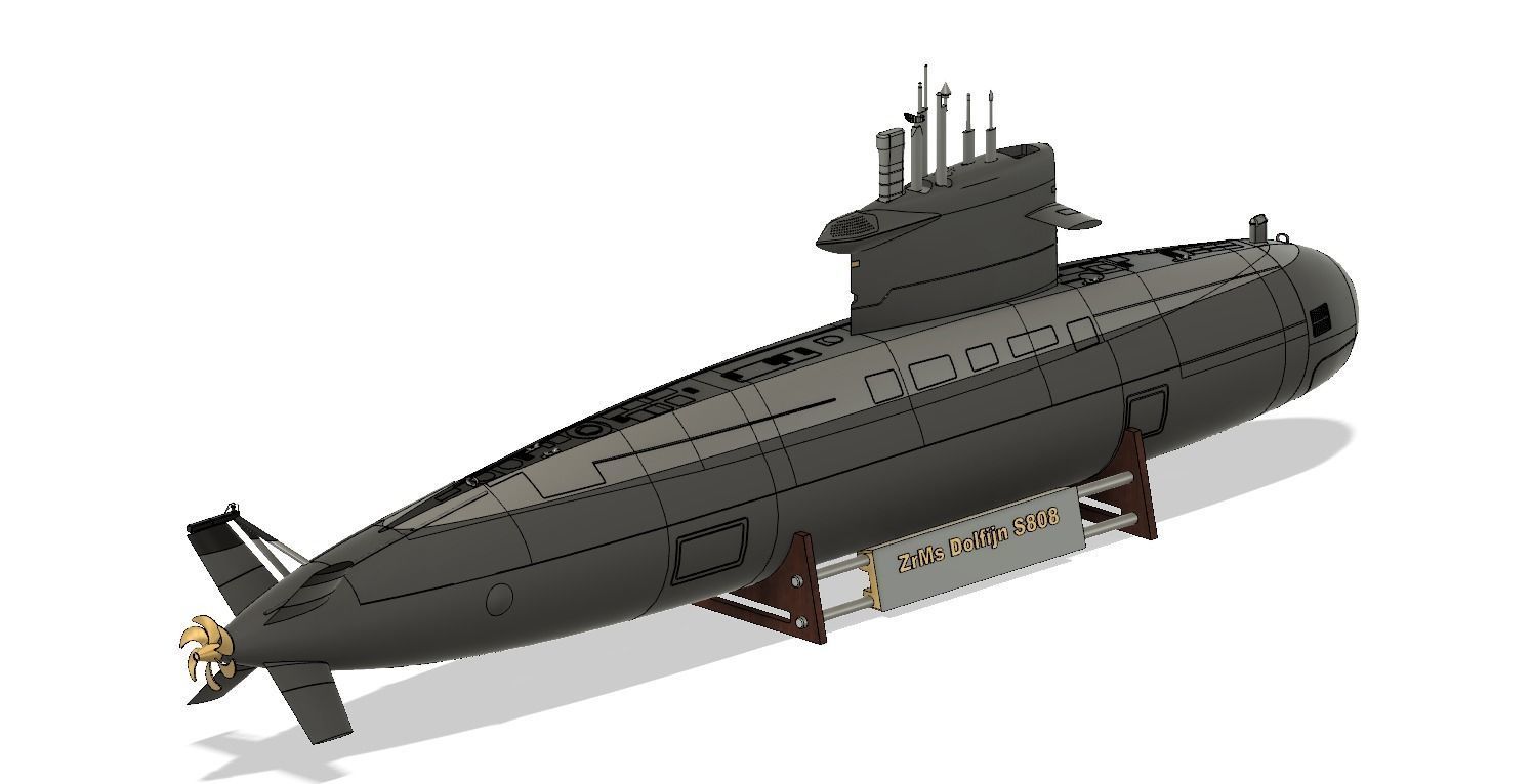 Walrus submarine designed for rc or static use scale 1-100 3D model 3D ...