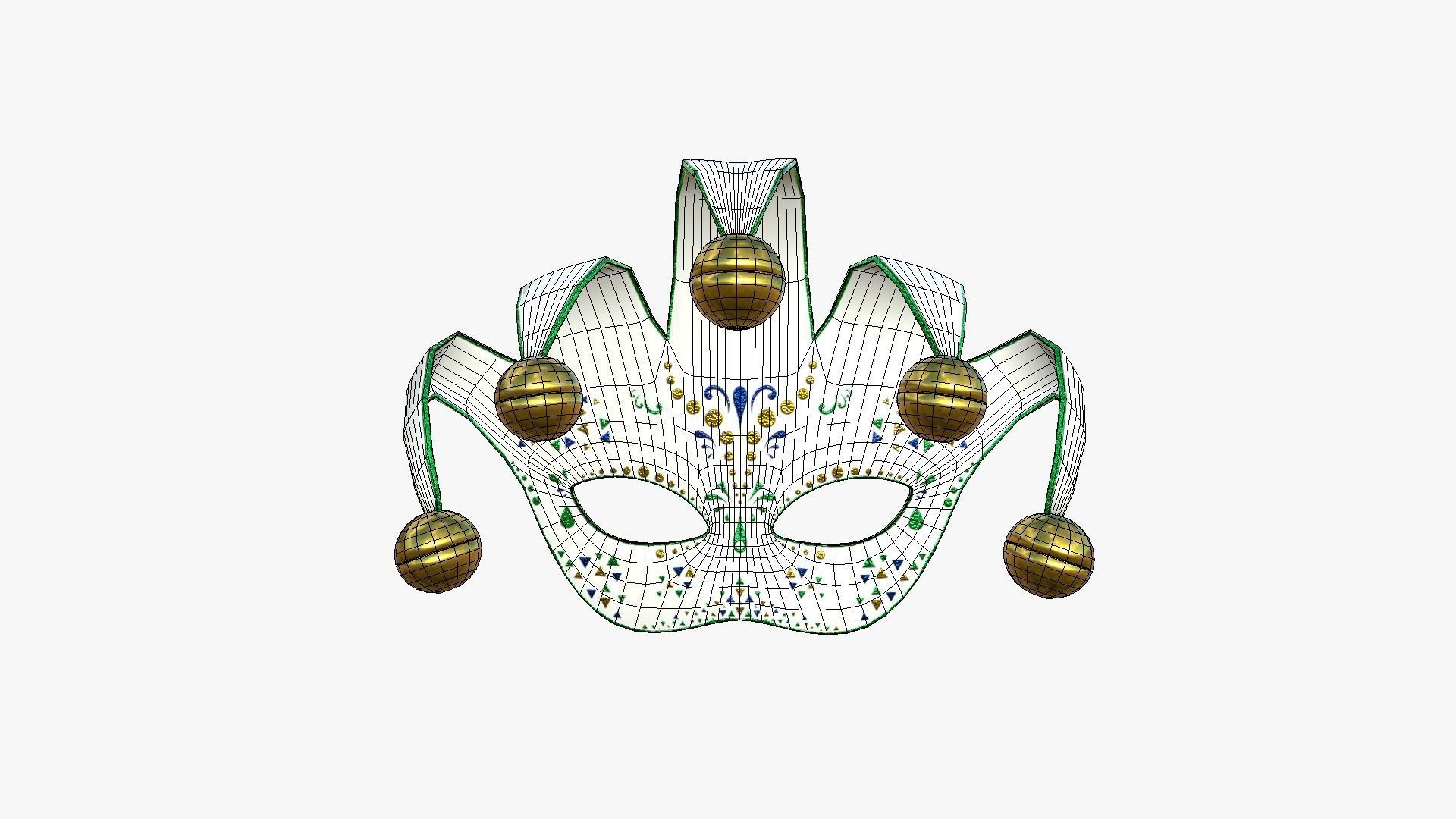 3D model Carnival Mask H03 Brazilian - Costume Character Design VR / AR ...
