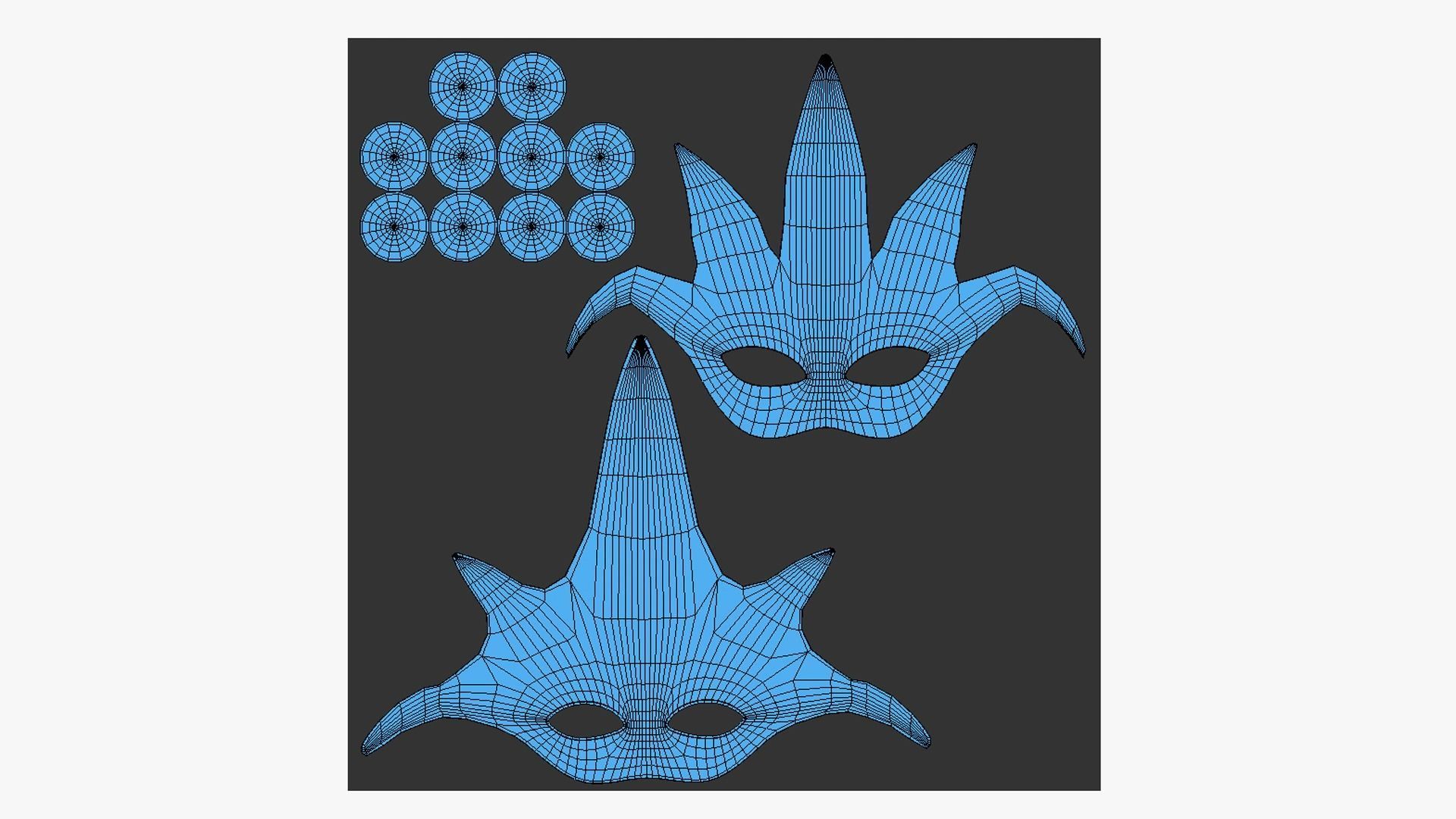 3D model Carnival Mask H03 Brazilian - Costume Character Design VR / AR ...