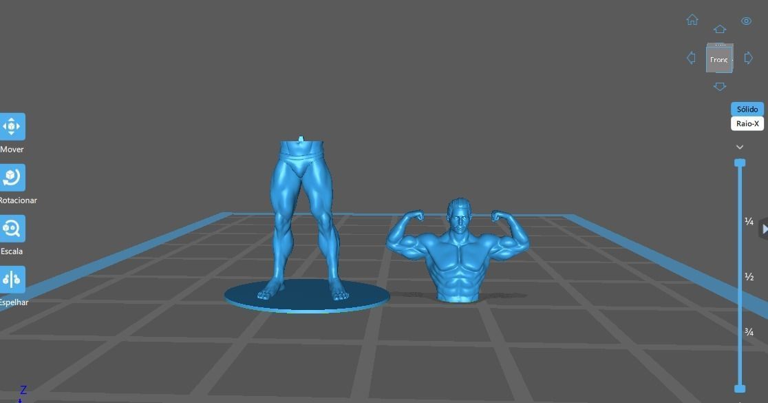 Muscular bodybuilder 3D model 3D printable | CGTrader
