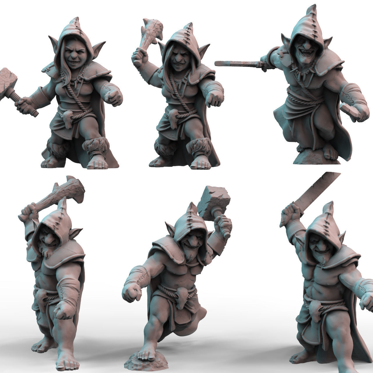 Goblin Warriors 3D model 3D printable | CGTrader