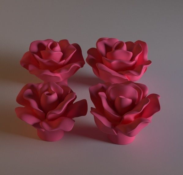 Rose Flower 3D model 3D printable | CGTrader